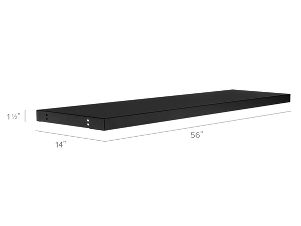 Pro Series 56" Display Wall Shelf Set (Pack of 2) - Black - NewAge ...