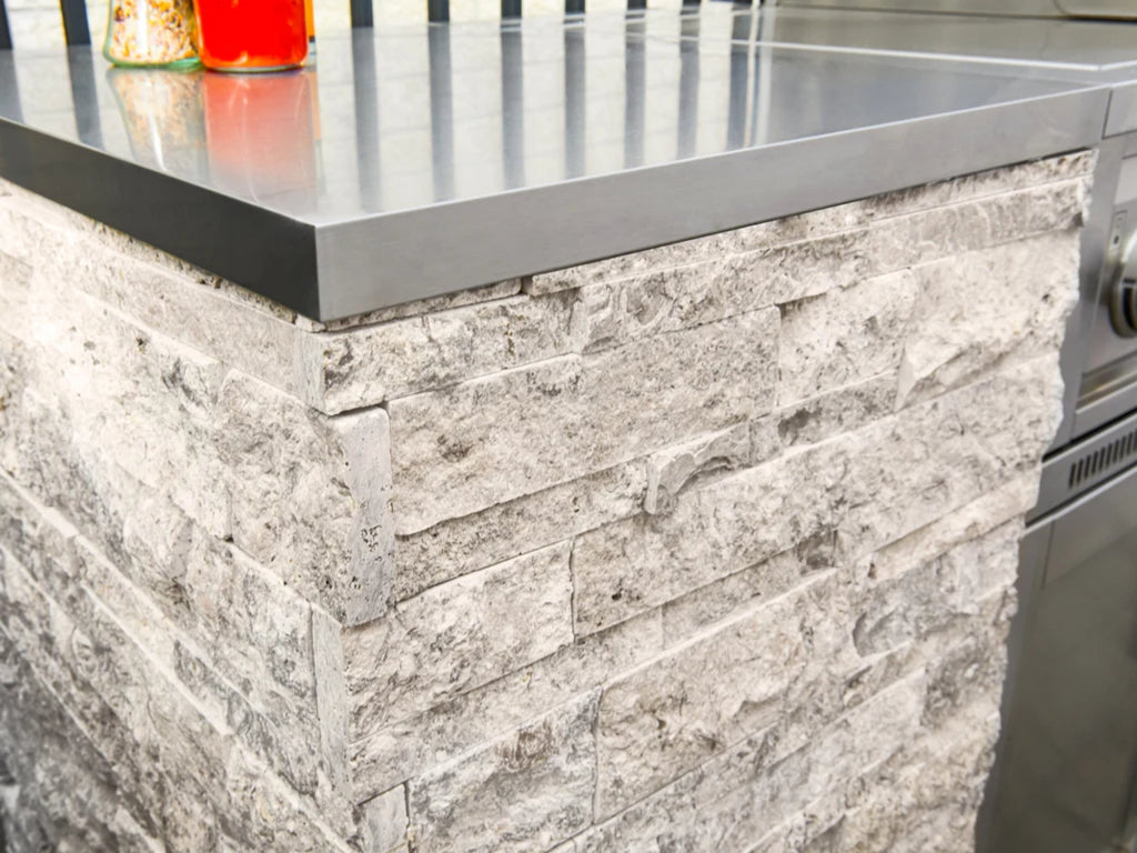 Signature Outdoor Kitchen Cabinet Stainless Steel Countertop Bundle: 3 ...