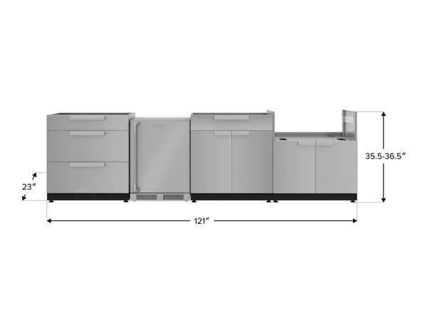 Classic Series 4PC Modular Outdoor Kitchen · 304 Stainless Steel · SS ...